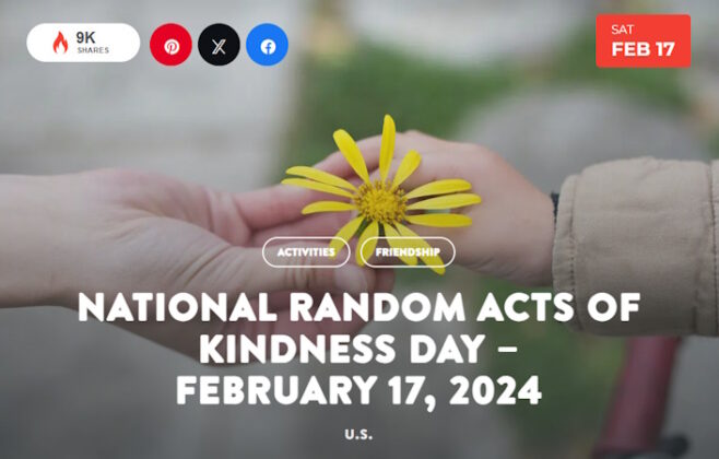 Acts Of Kindness Day Began When Who Wrote On A Napkin “Practice Random ...