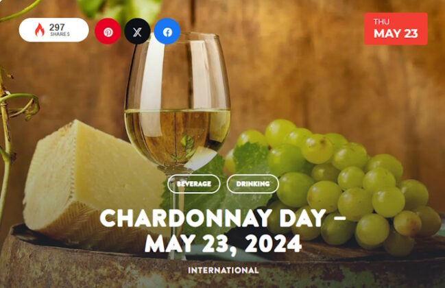 Breakout The Wine Glasses It's Time To Celebrate Chardonnay Day - South ...
