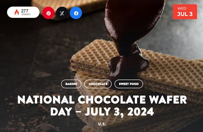 Chocolate Wafers Were First Made In 1898. How Much Later Before They ...