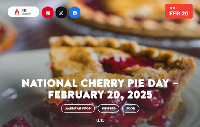 The First Cherry Pie Was Made In 1500 For Queen Elizabeth I - South ...