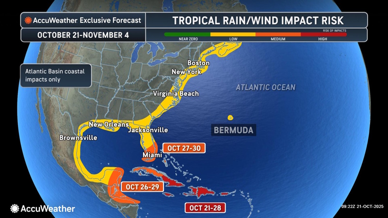 Tropical Rain Wind Impact Risk 10 21 - South Florida Reporter