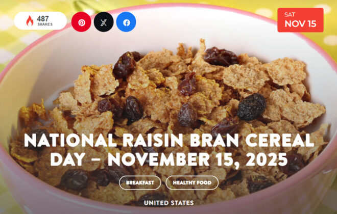 Kellogg's Raisin Bran Began Using Its "Two Scoops Of Raisins In Every ...