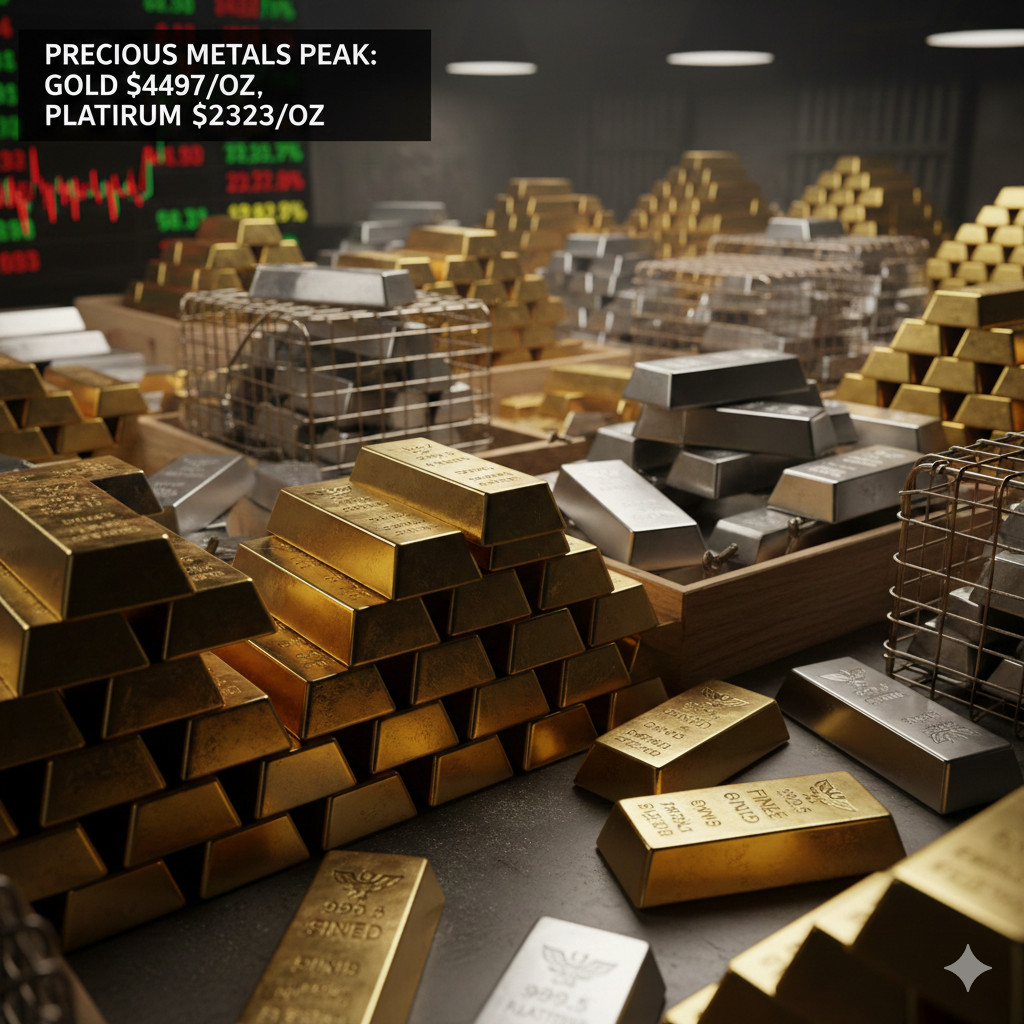 Precious Metals Peak: Gold and Platinum Hit Historic Highs Amid Global ...