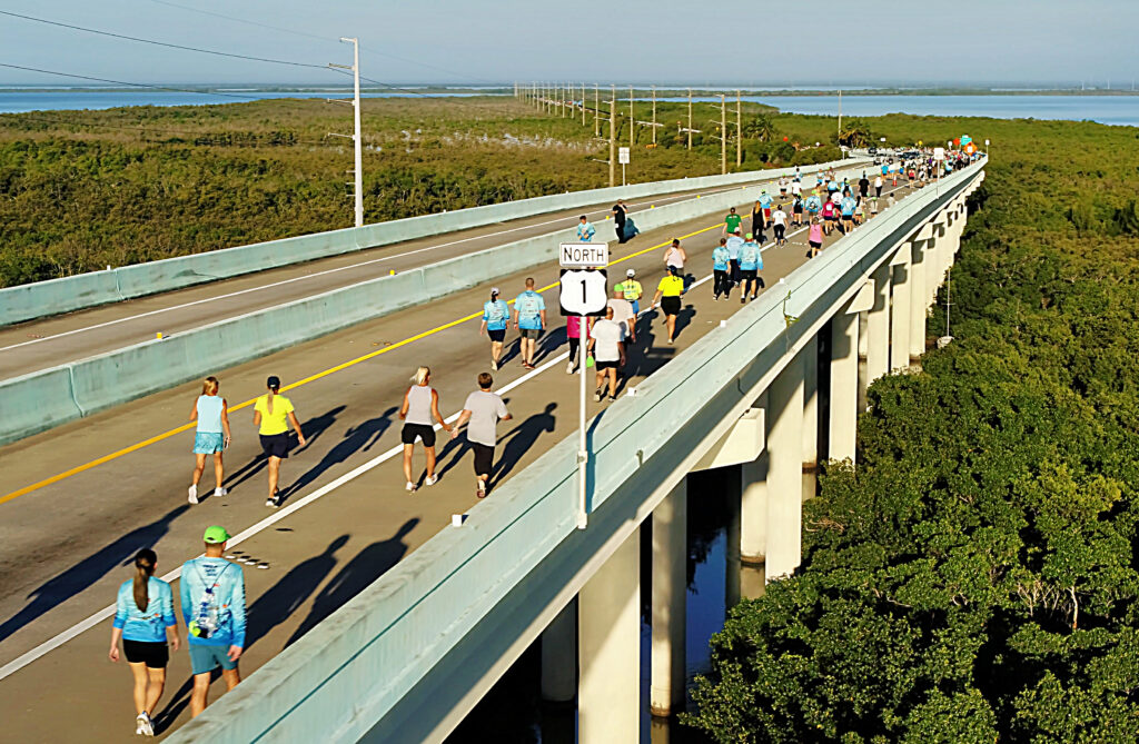 Sky-High Start: 425 Runners Take on Florida Keys Bridge 65 Feet Above ...