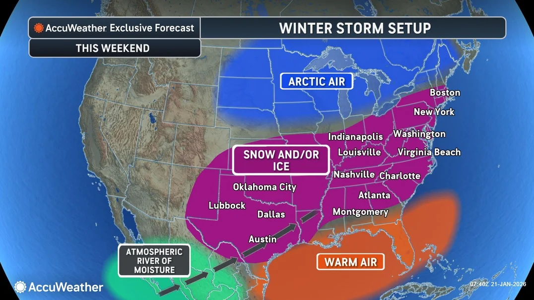 Massive Winter Storm “Fern” Set to Paralyze Central and Eastern U.S ...