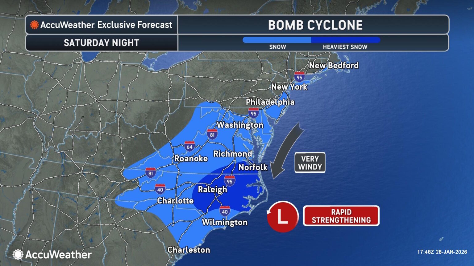 Massive 'Bomb' Cyclone to Unleash Brutal Blizzard Conditions and Life ...