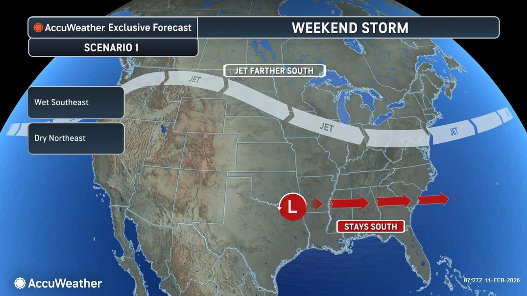 Drenching Valentine’s Day Storm to Sweep Across Southern U.S. with ...