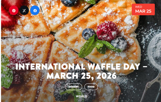 The Word “Waffle” First Appeared In The English Language In 1725 ...