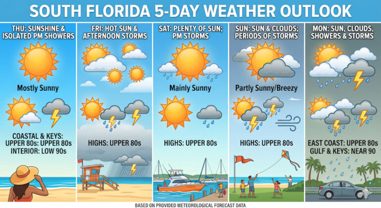 Bright Skies Meet Scattered Afternoon Storms: The South Florida ...