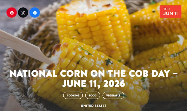 American Cookbooks And Newspapers Start Using The Term “Corn On The Cob ...